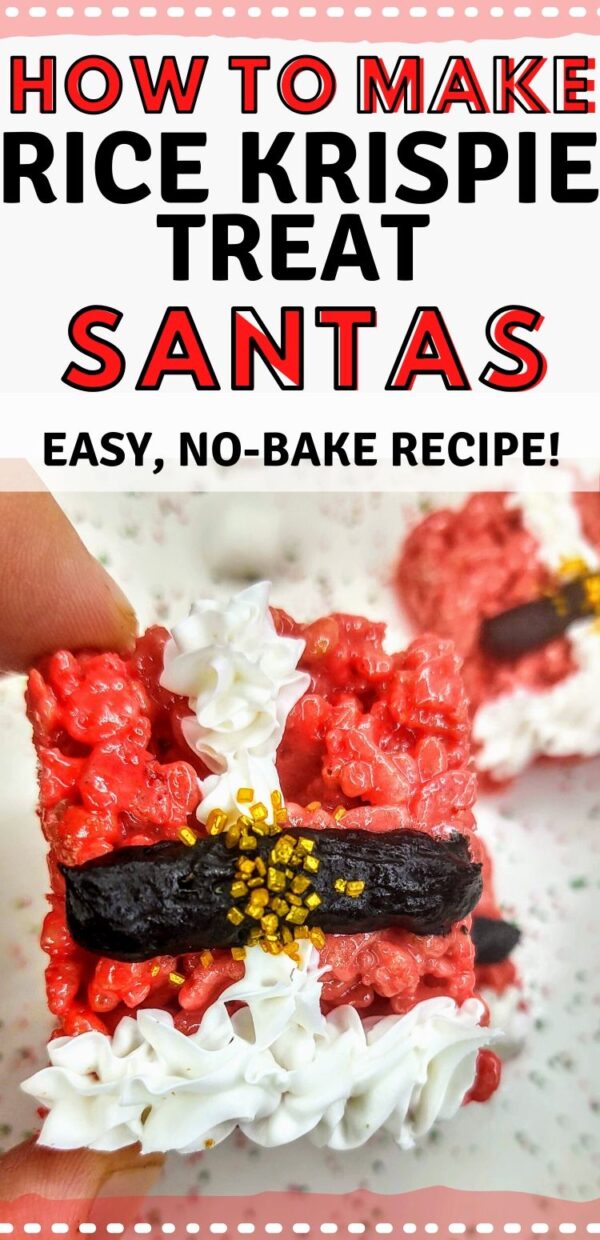Santa Rice Krispie Treats | OverThePartyTable