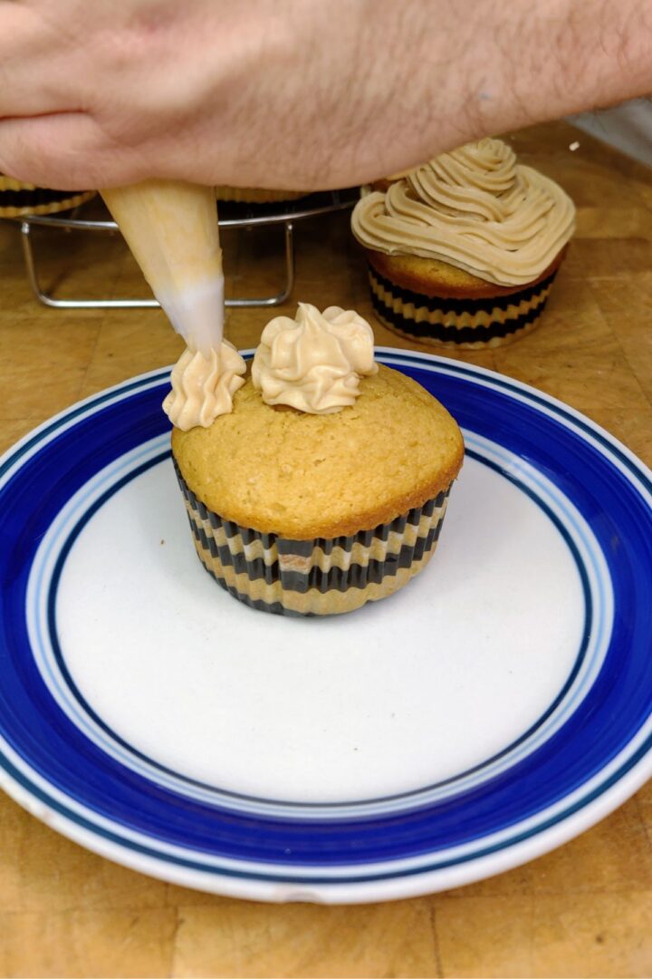 Biscoff Cookie Butter Cupcakes | OverThePartyTable
