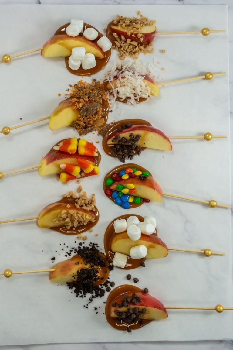 Caramel Apple Slices | OverThePartyTable