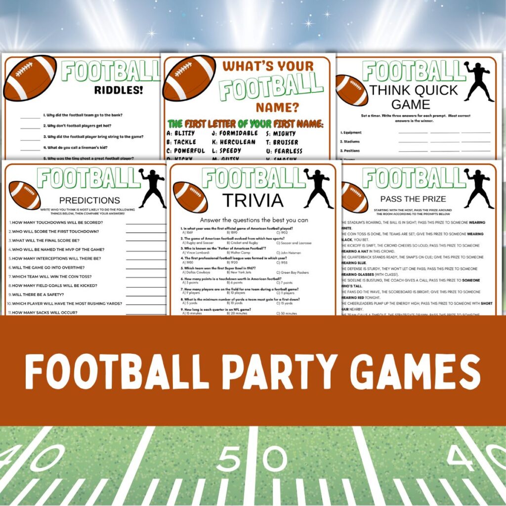 Football Party Games That Score Big | OverThePartyTable