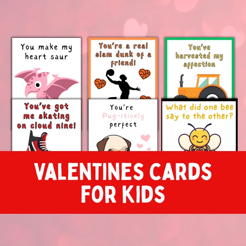 Valentine Cards for Kids You Can Print in Minutes | OverThePartyTable