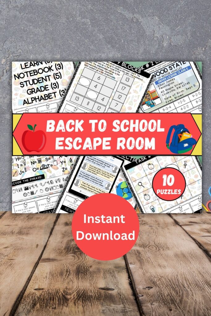 Classroom Escape Rooms for Kids (No Prep Needed) | OverThePartyTable